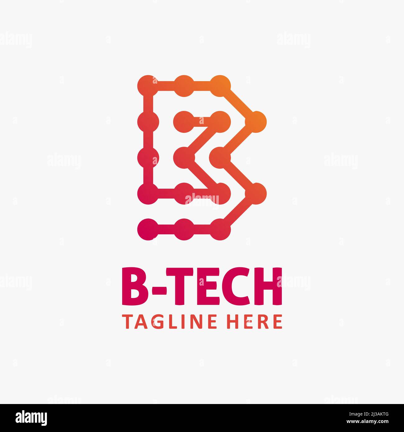 Letter B tech logo design Stock Vector Image & Art - Alamy