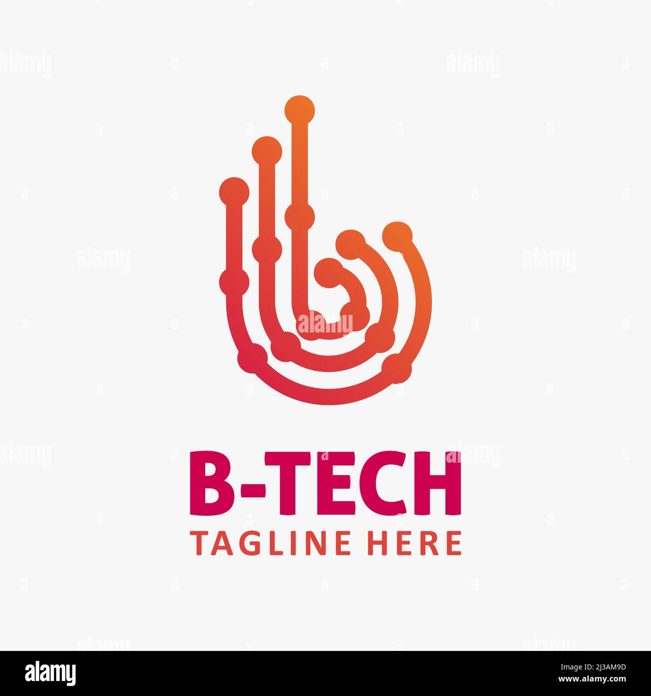 Letter B tech logo design Stock Vector Image & Art - Alamy