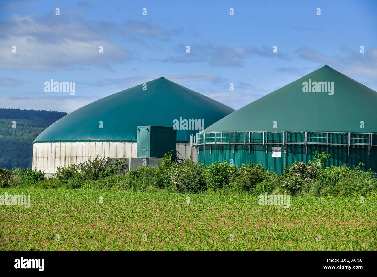 Biogas plant near Springe, Lower Saxony, Germany Stock Photo - Alamy