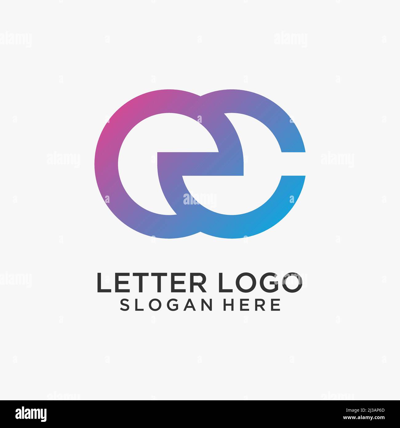 Letter EC logo design Stock Vector Image & Art - Alamy