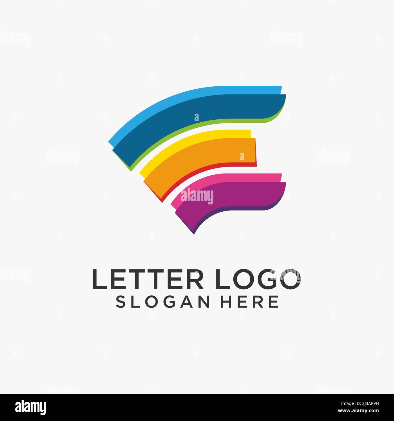 Letter E abstract logo design Stock Vector Image & Art - Alamy