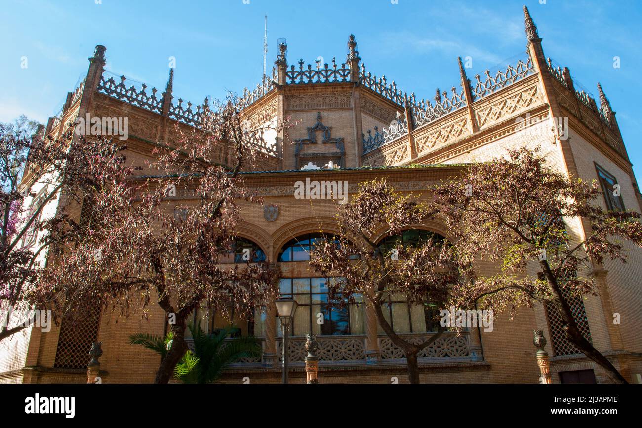 the architecture of Plaza de las America in the center of Seville Spain ...