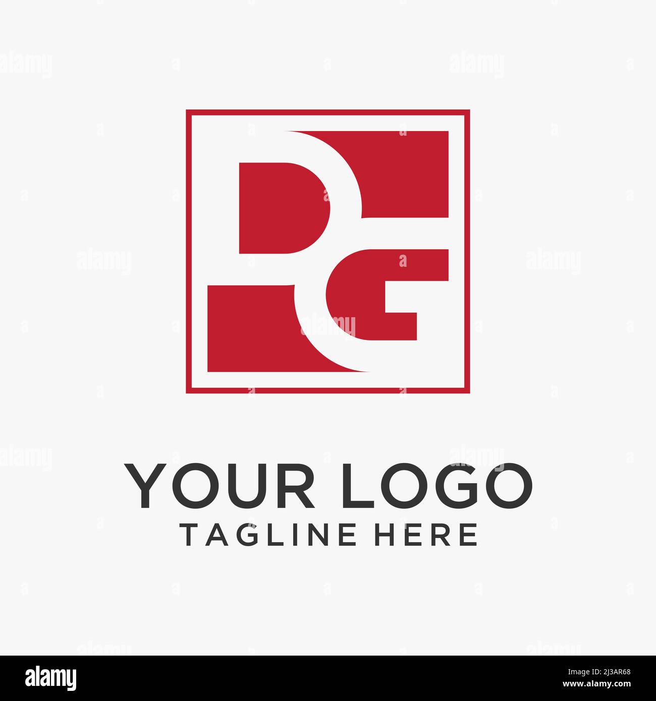 Letter DG square logo design Stock Vector Image & Art - Alamy