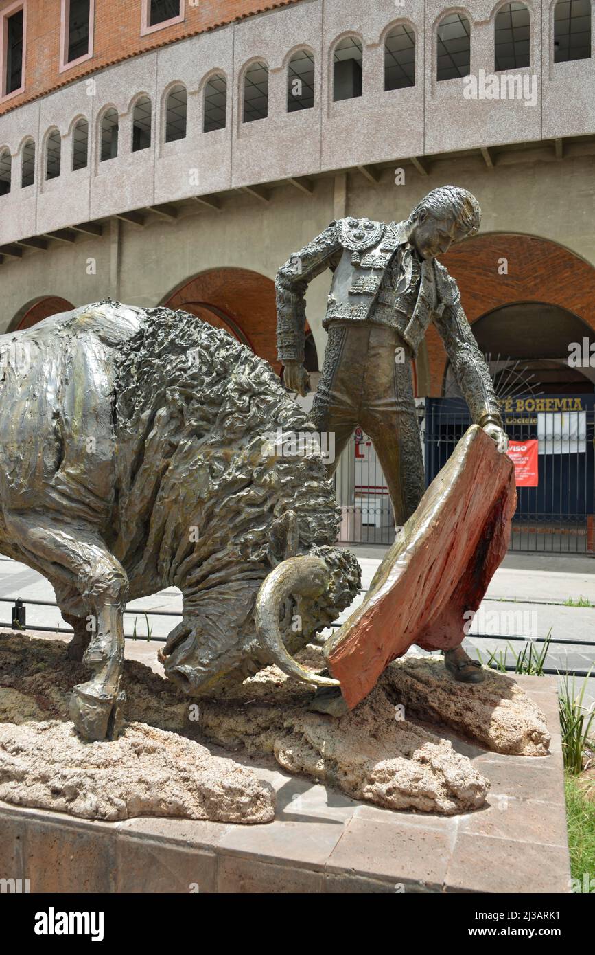 Bronze Monument, Bullfighting, Bullring, Plaza de Toros Monumental ...