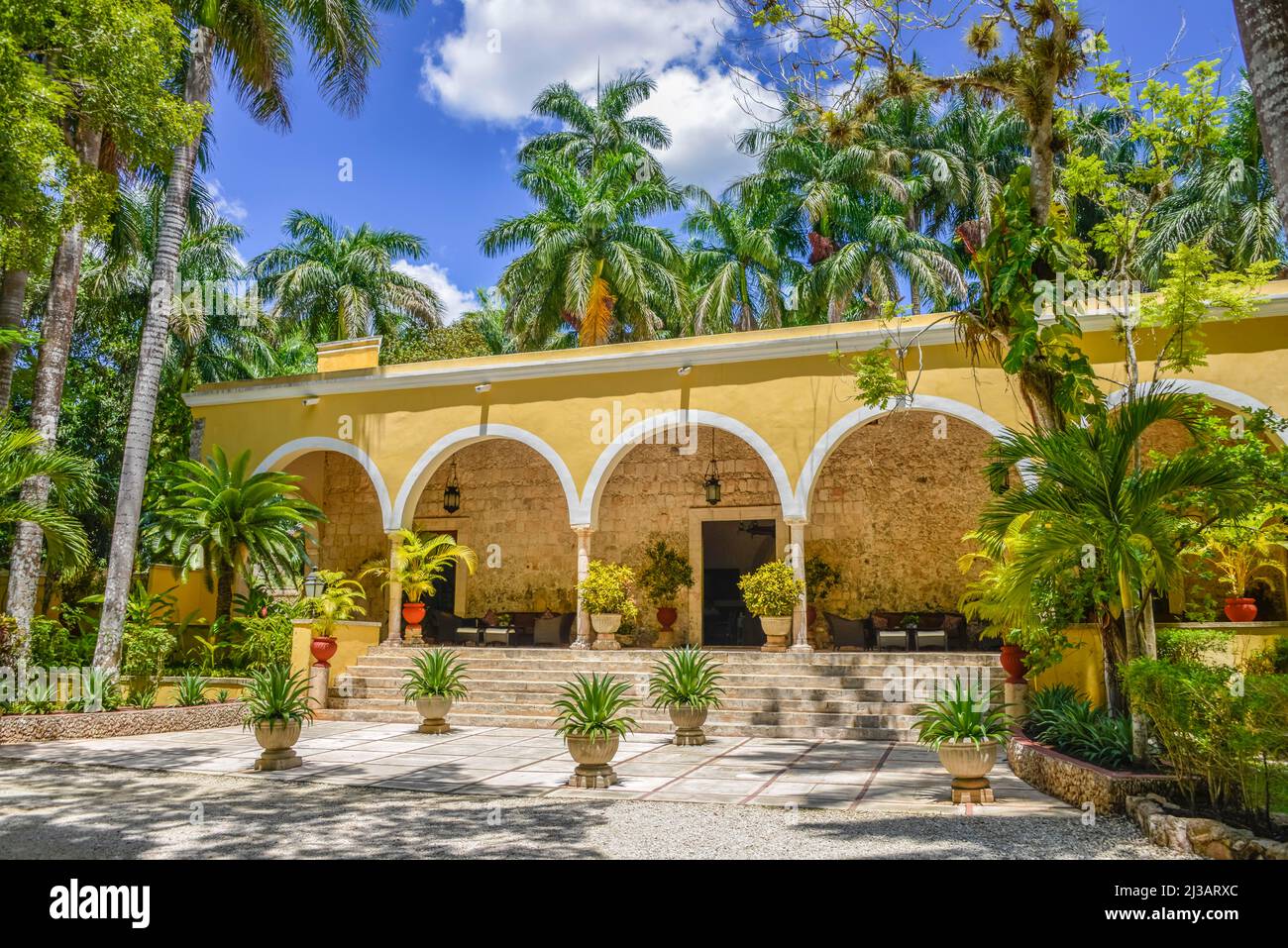 Main building, Hacienda Chichen Resort, Chichen Itza, Yucatan, Mexico ...