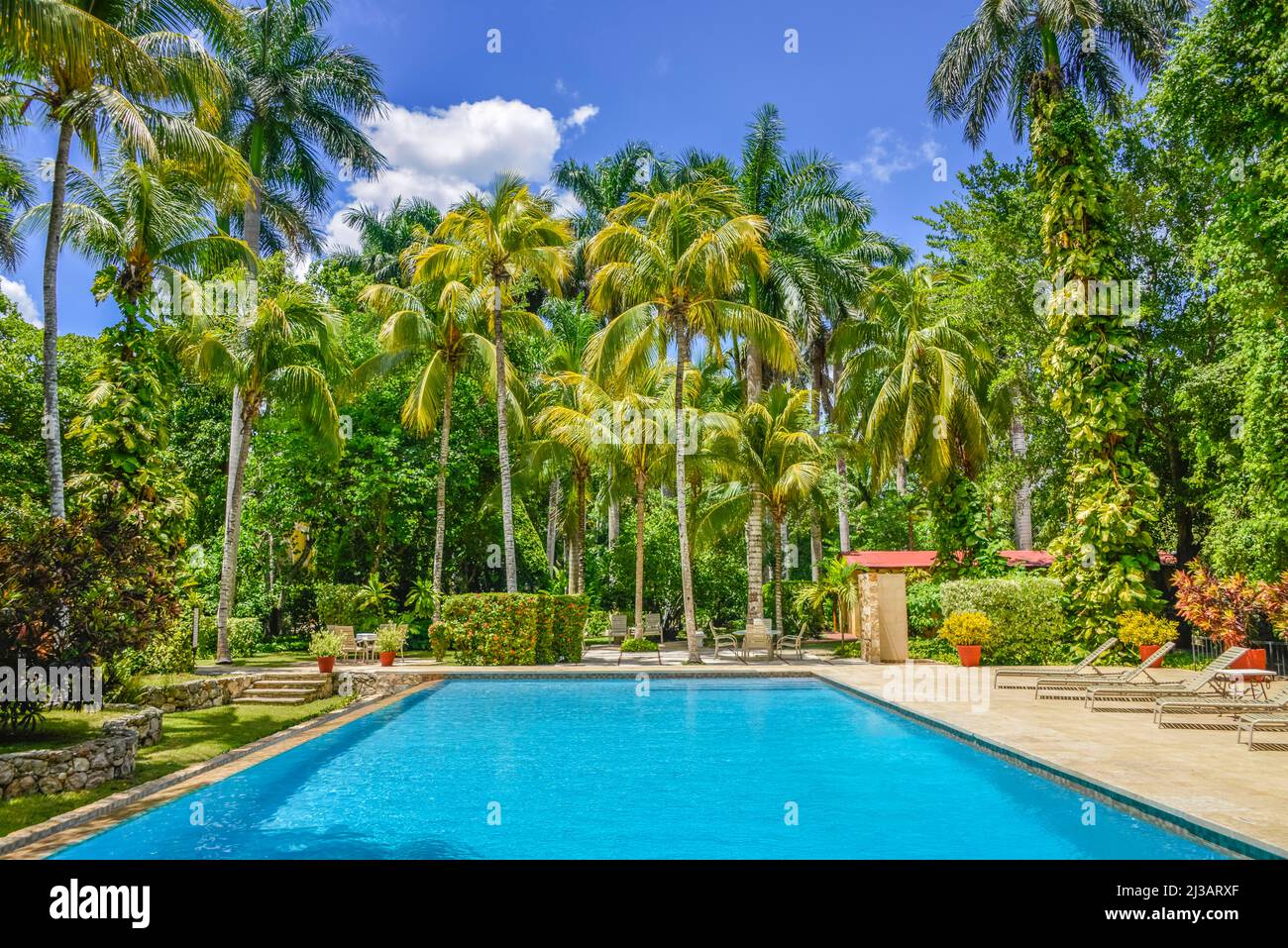 Swimming Pool, Hacienda Chichen Resort, Chichen Itza, Yucatan, Mexico ...