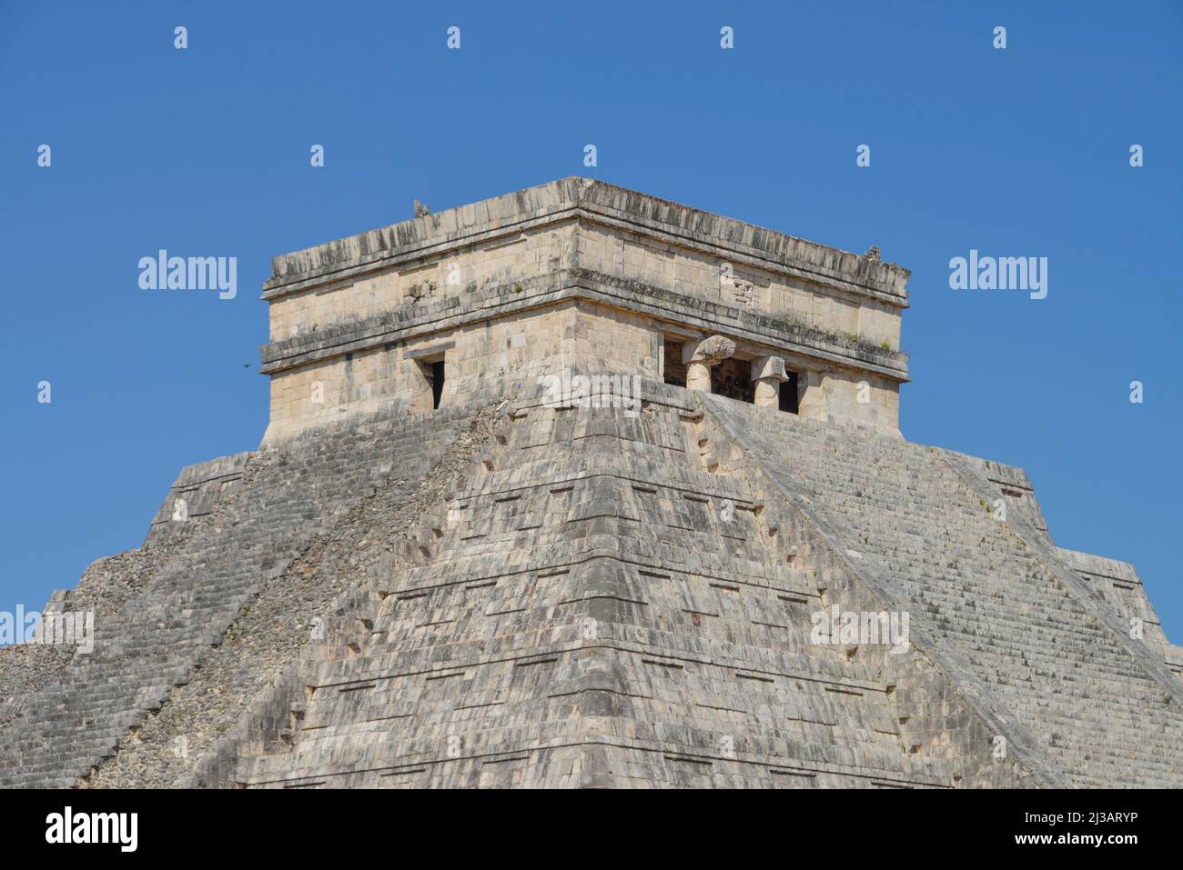 Pyramid of the Kukulcan El Castillo, Mayan ruins, Chichen Itza, Yucatan ...