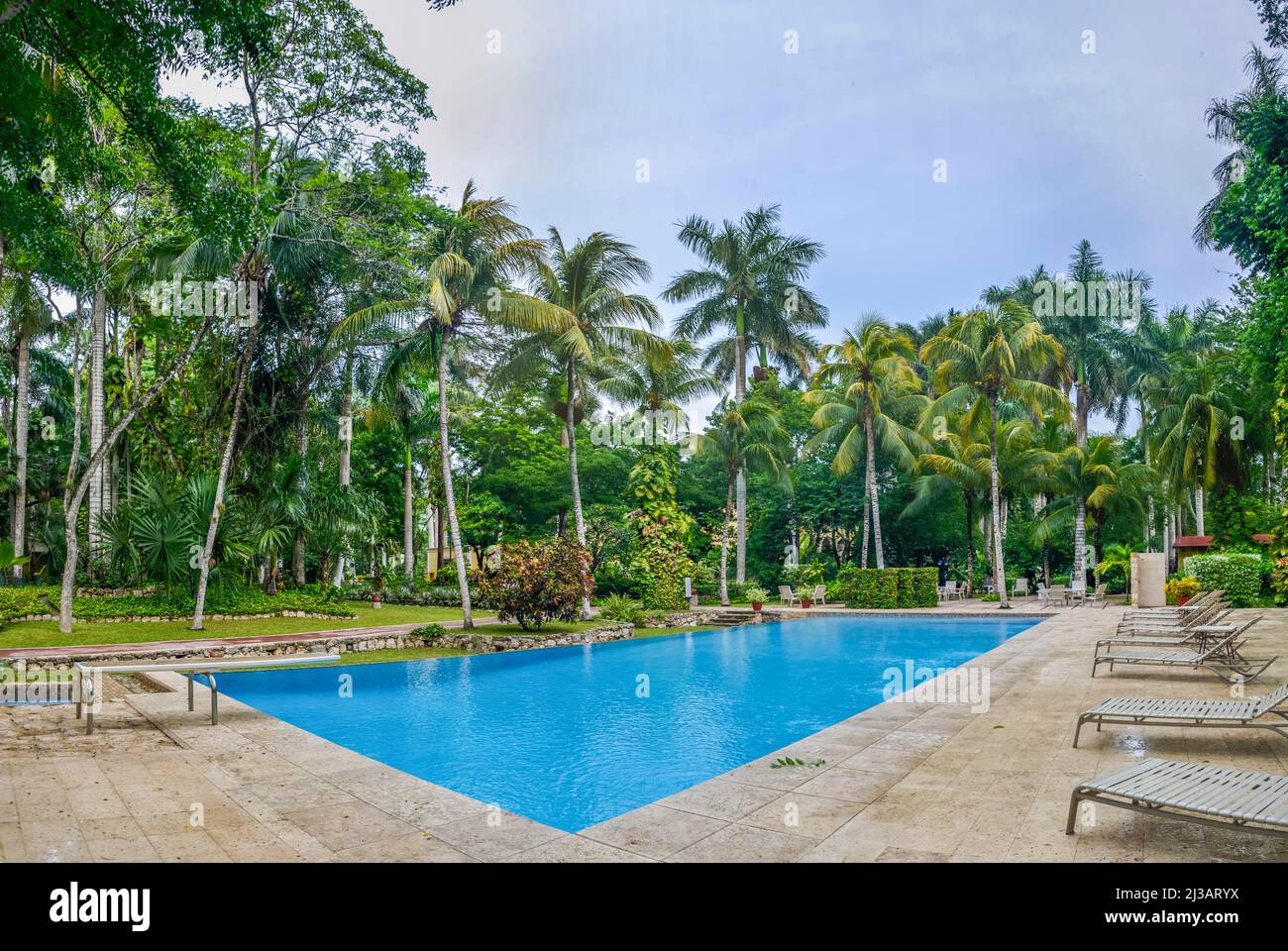 Swimming Pool, Hacienda Chichen Resort, Chichen Itza, Yucatan, Mexico ...