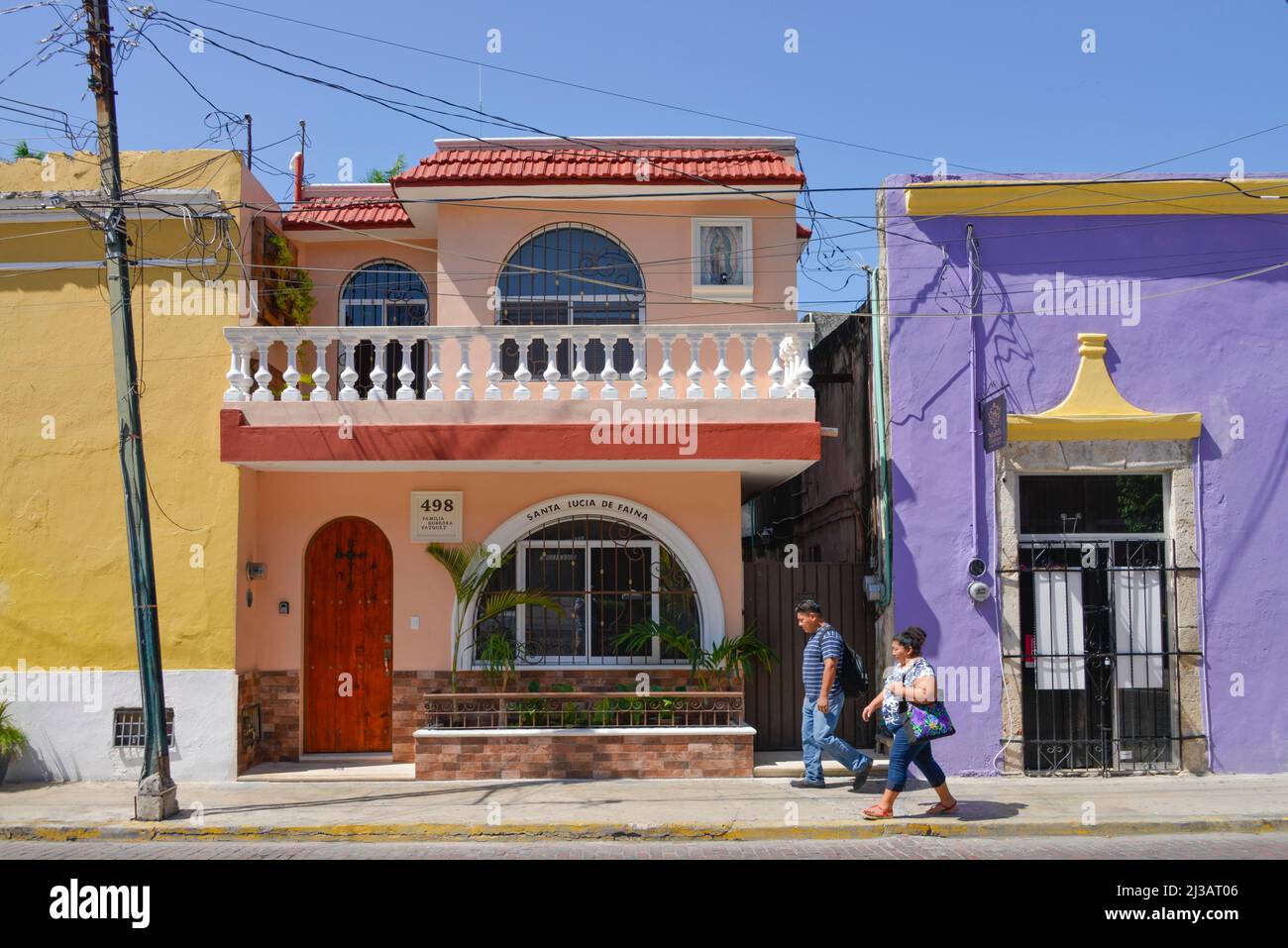 Old buildings, old town, Merida, Yucatan, Mexico Stock Photo - Alamy