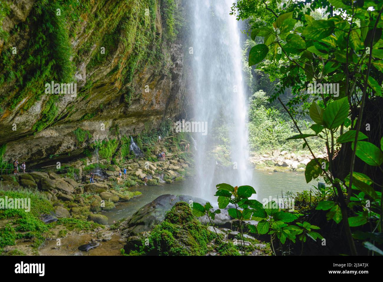 Misol-Ha Waterfall, Chiapas, Mexico Stock Photo - Alamy