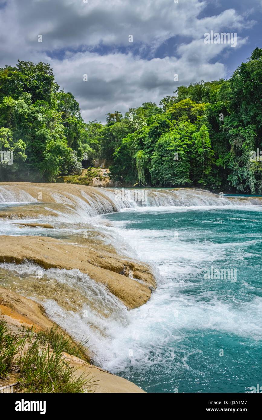 Agua Azul Waterfalls, Chiapas, Mexico Stock Photo - Alamy