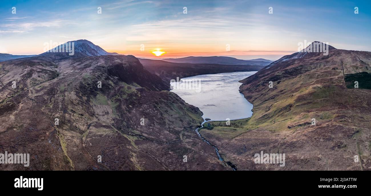 Aerial view of Lough Altan in County Donegal, Ireland Stock Photo - Alamy