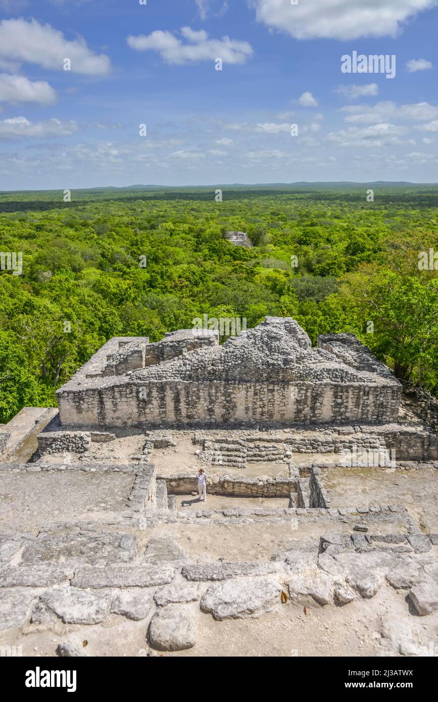 Main Pyramid Structure II, Calakmul, Campeche, Mexico Stock Photo - Alamy