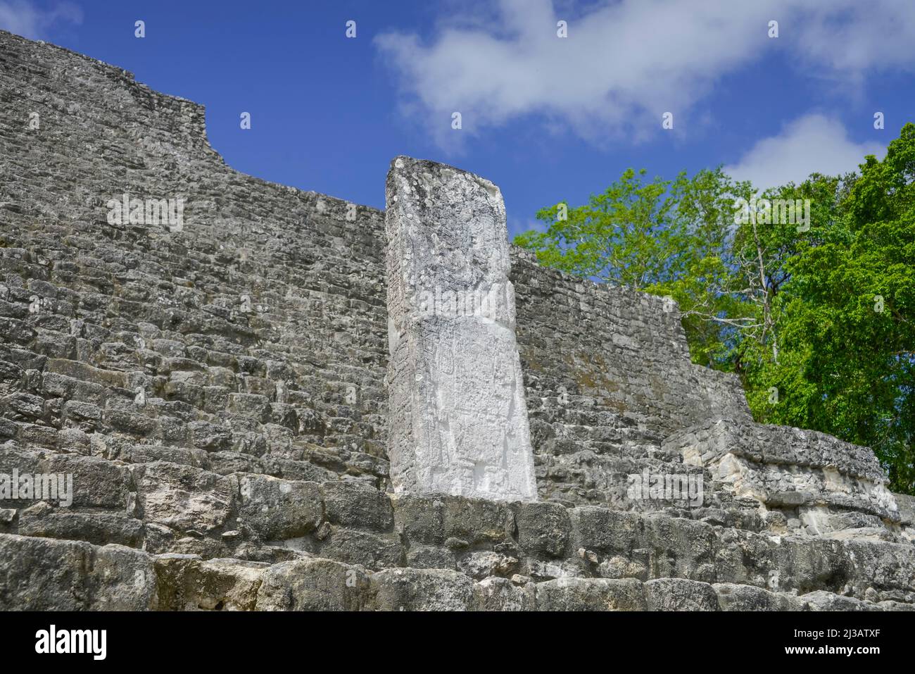 Main Pyramid Structure II, Calakmul, Campeche, Mexico Stock Photo - Alamy