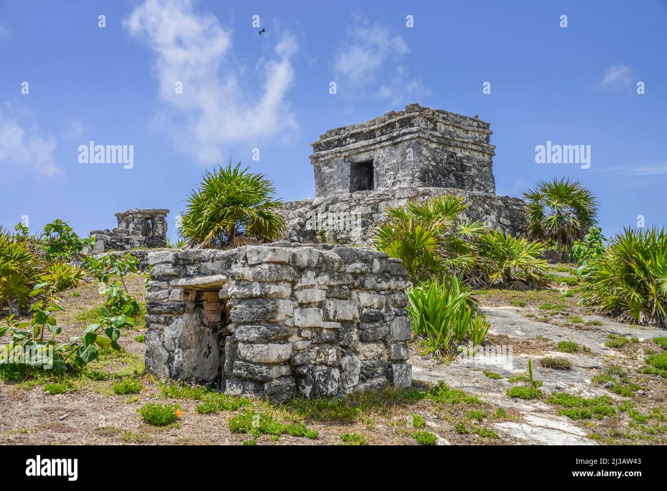 Templo del Dios del Viento, Mayan ruins, Tulum, Quintana Roo, Mexico ...