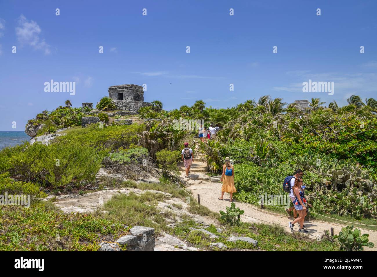 Templo del Dios del Viento, Mayan ruins, Tulum, Quintana Roo, Mexico ...