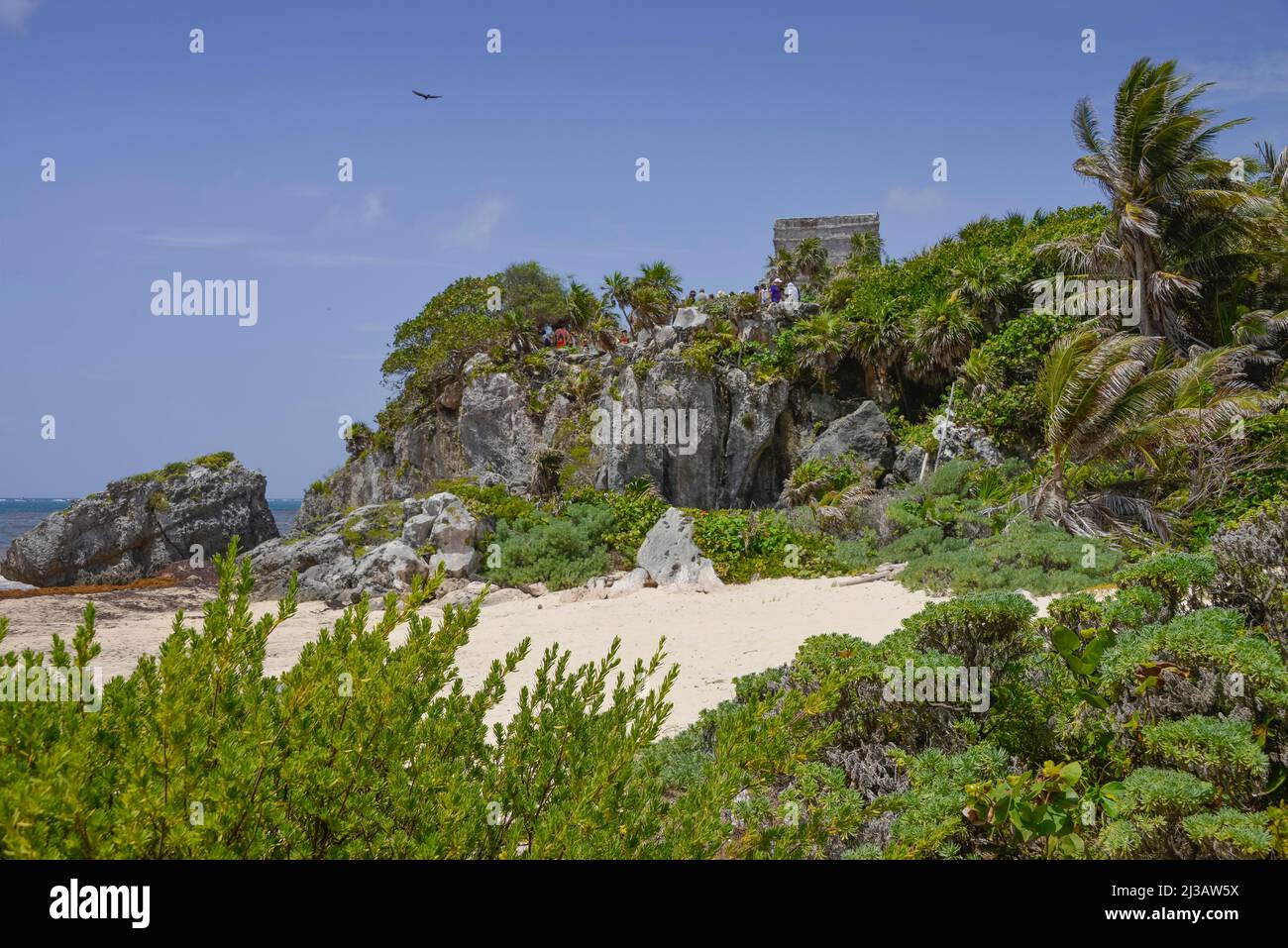 Templo del Dios del Viento, Mayan ruins, Tulum, Quintana Roo, Mexico ...