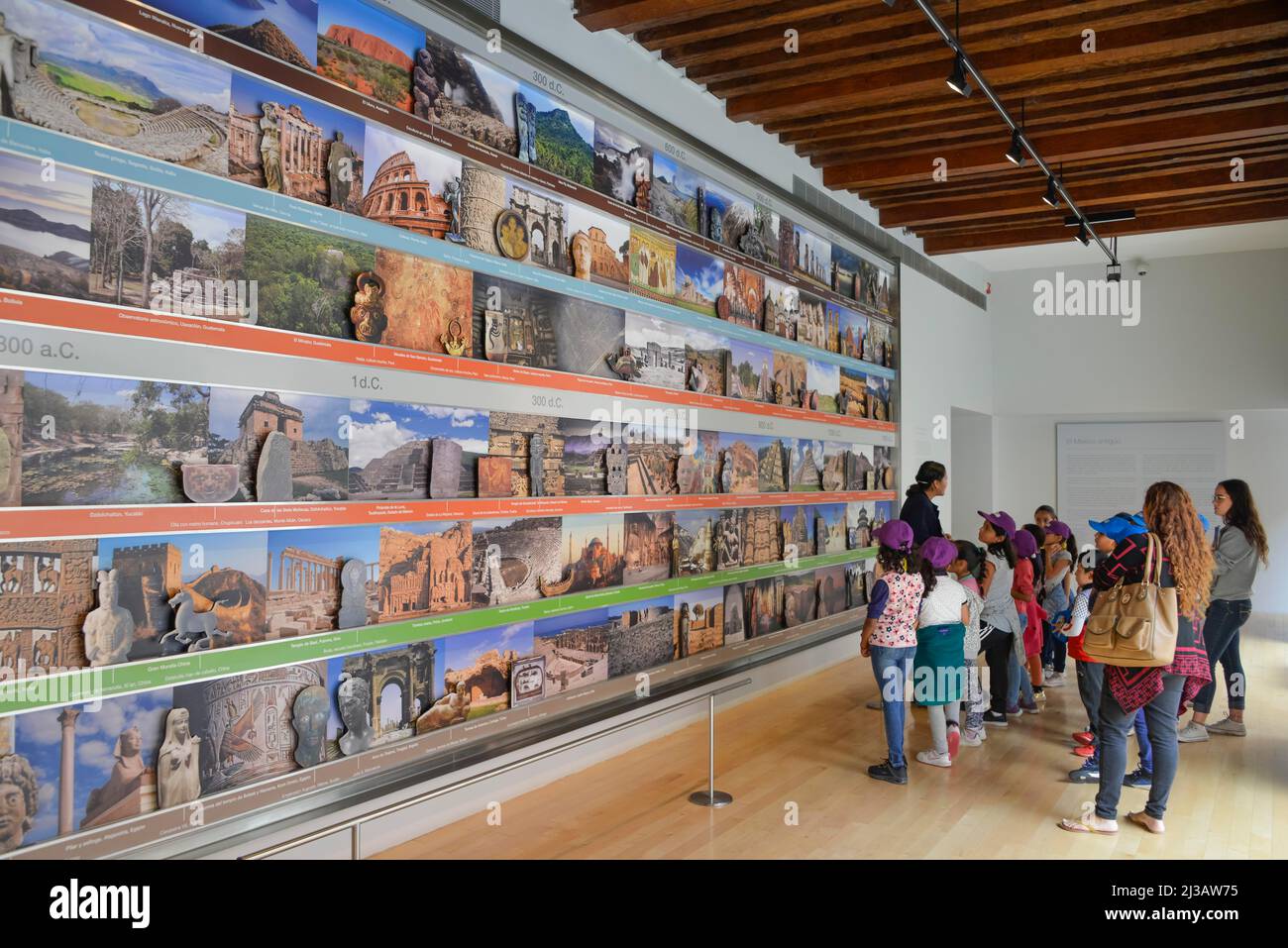 History panel, Museo Amparo, Puebla, Mexico Stock Photo - Alamy