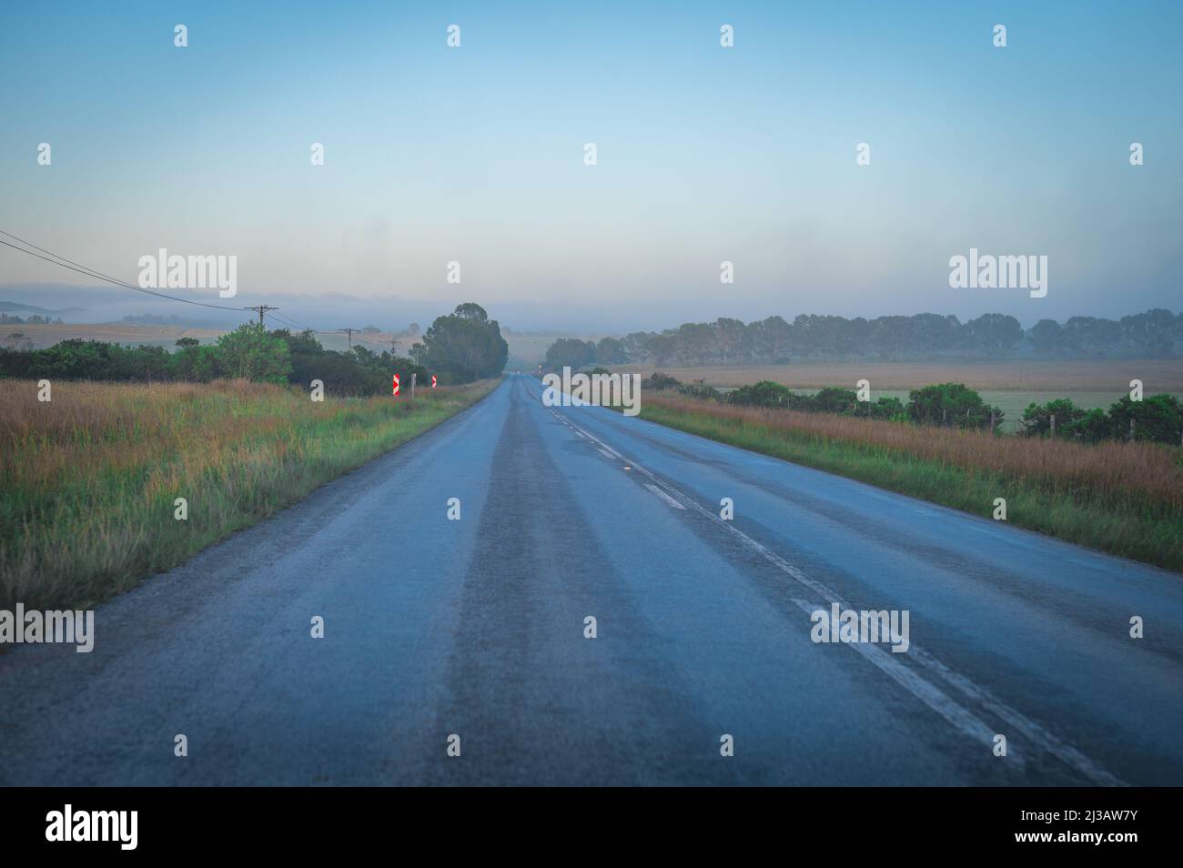 Empty road seen during early morning Stock Photo - Alamy