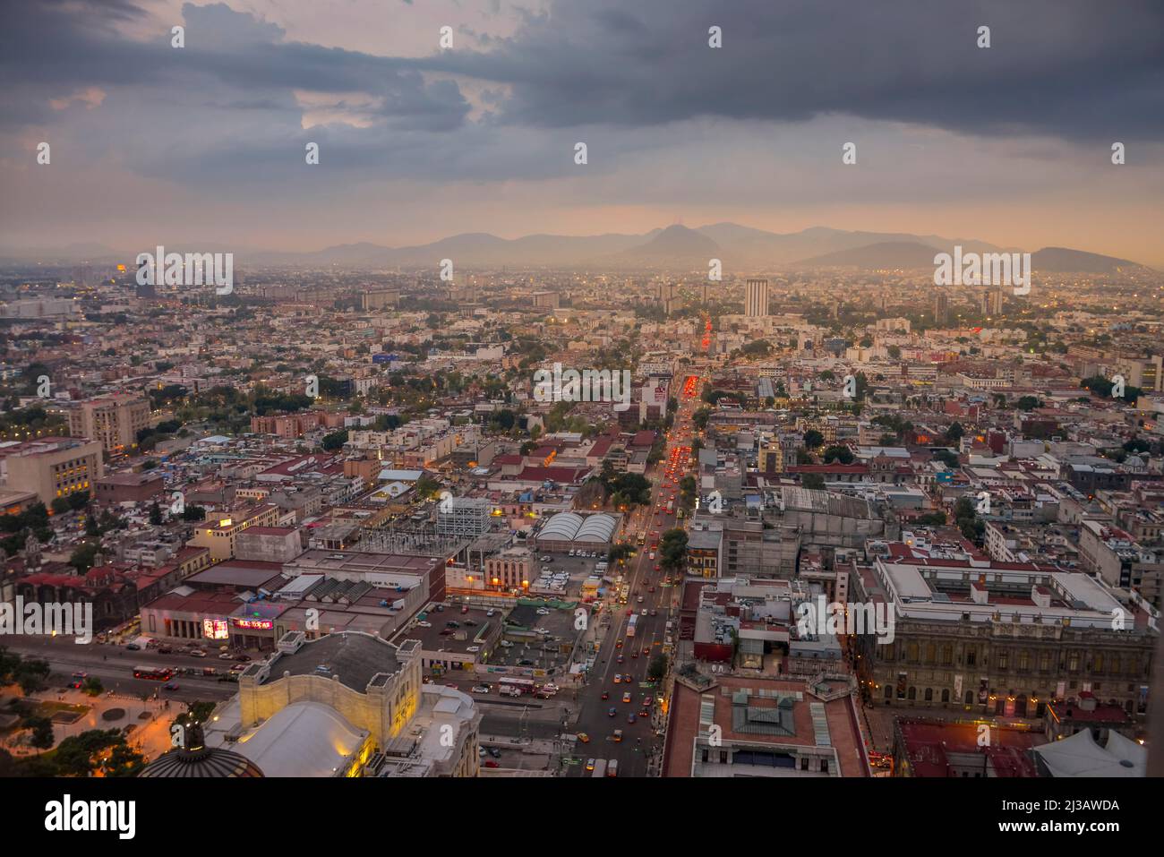 City panorama, Skyline, Mexico City, Mexico Stock Photo - Alamy