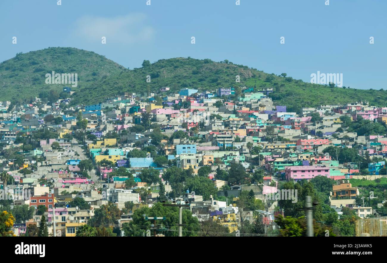 Barrio, Slum, Outer District, Mexico City, Mexico Stock Photo - Alamy