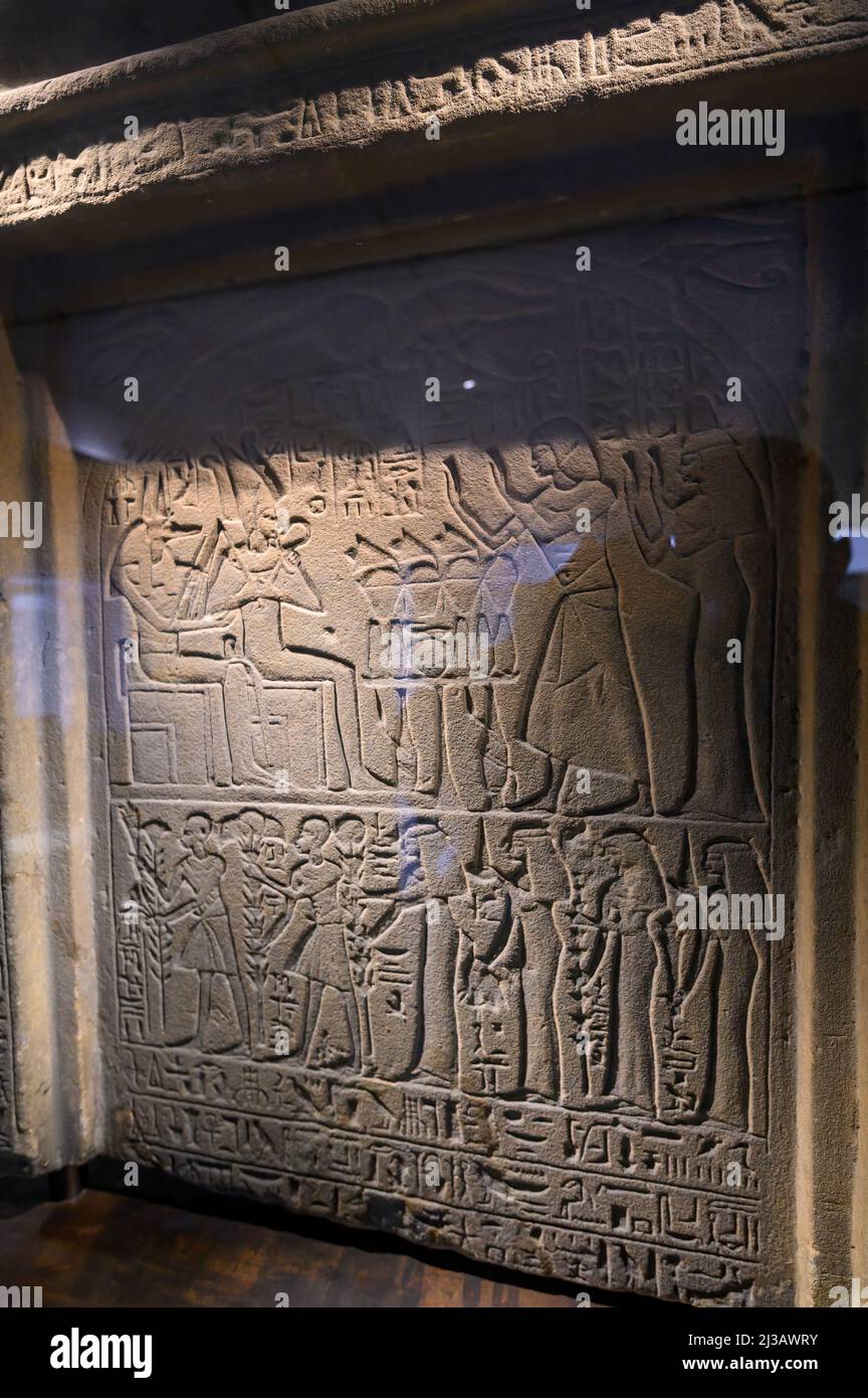 Barcelona, Spain. Artifacts in Museum of Ancient Egypt Culture Stock ...
