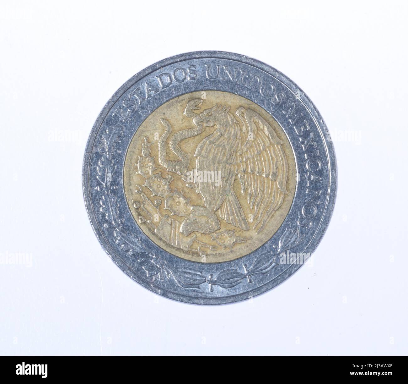 Money coin, 1 peso, Mexico Stock Photo - Alamy