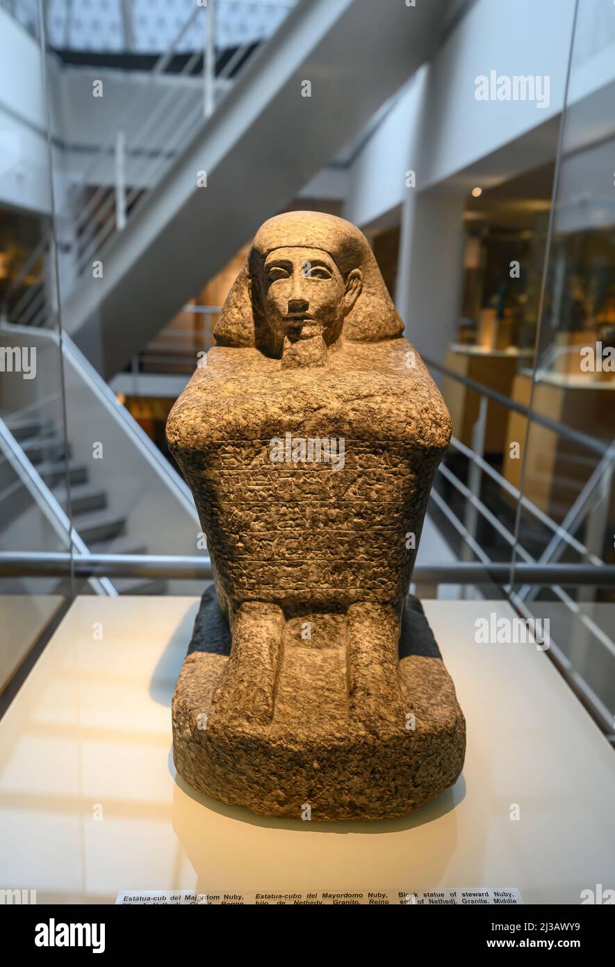 Barcelona, Spain. Artifacts in Museum of Ancient Egypt Culture Stock ...