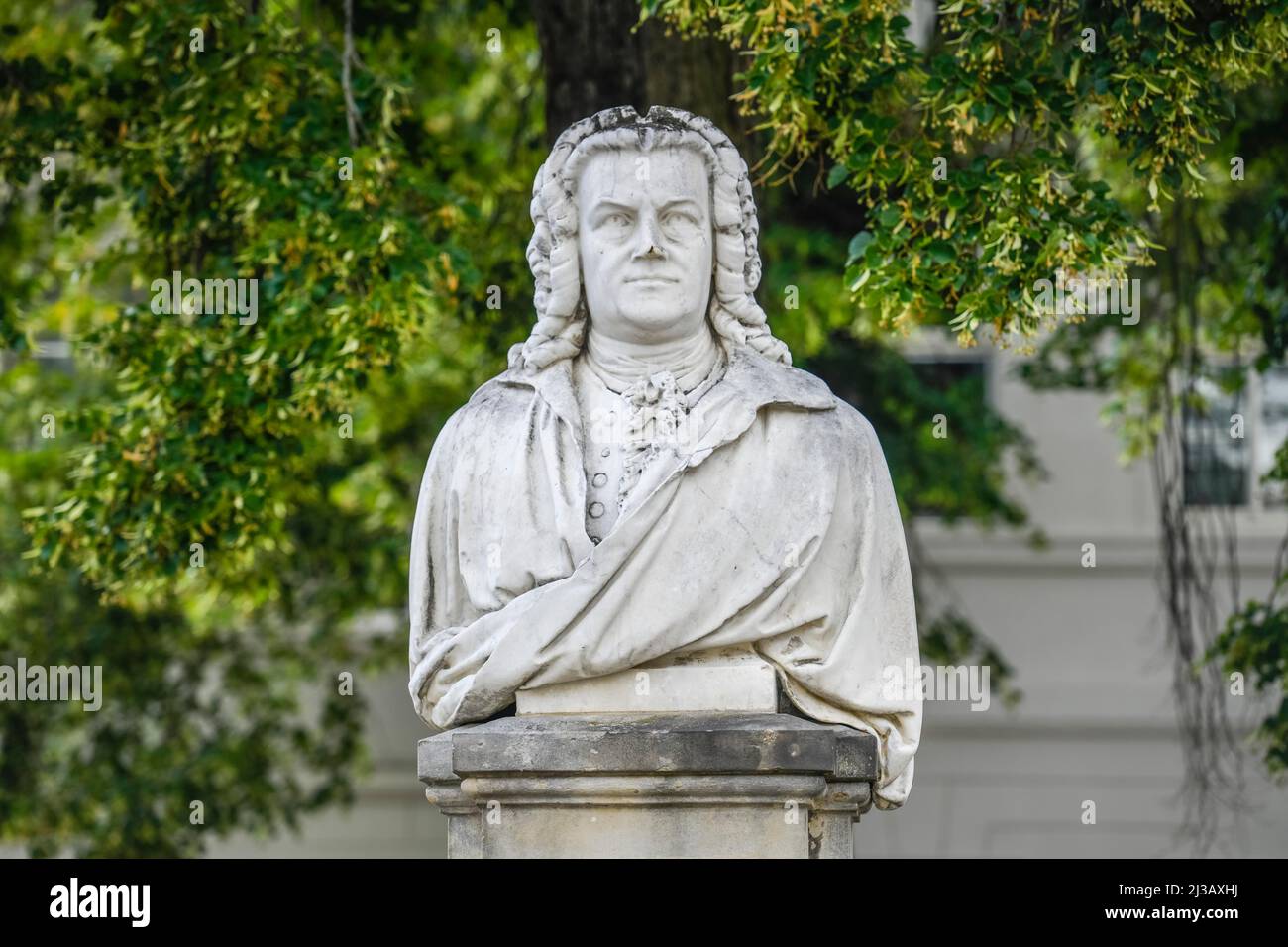 Monument to Johann Sebastian Bach, Koethen, Saxony-Anhalt, Germany ...