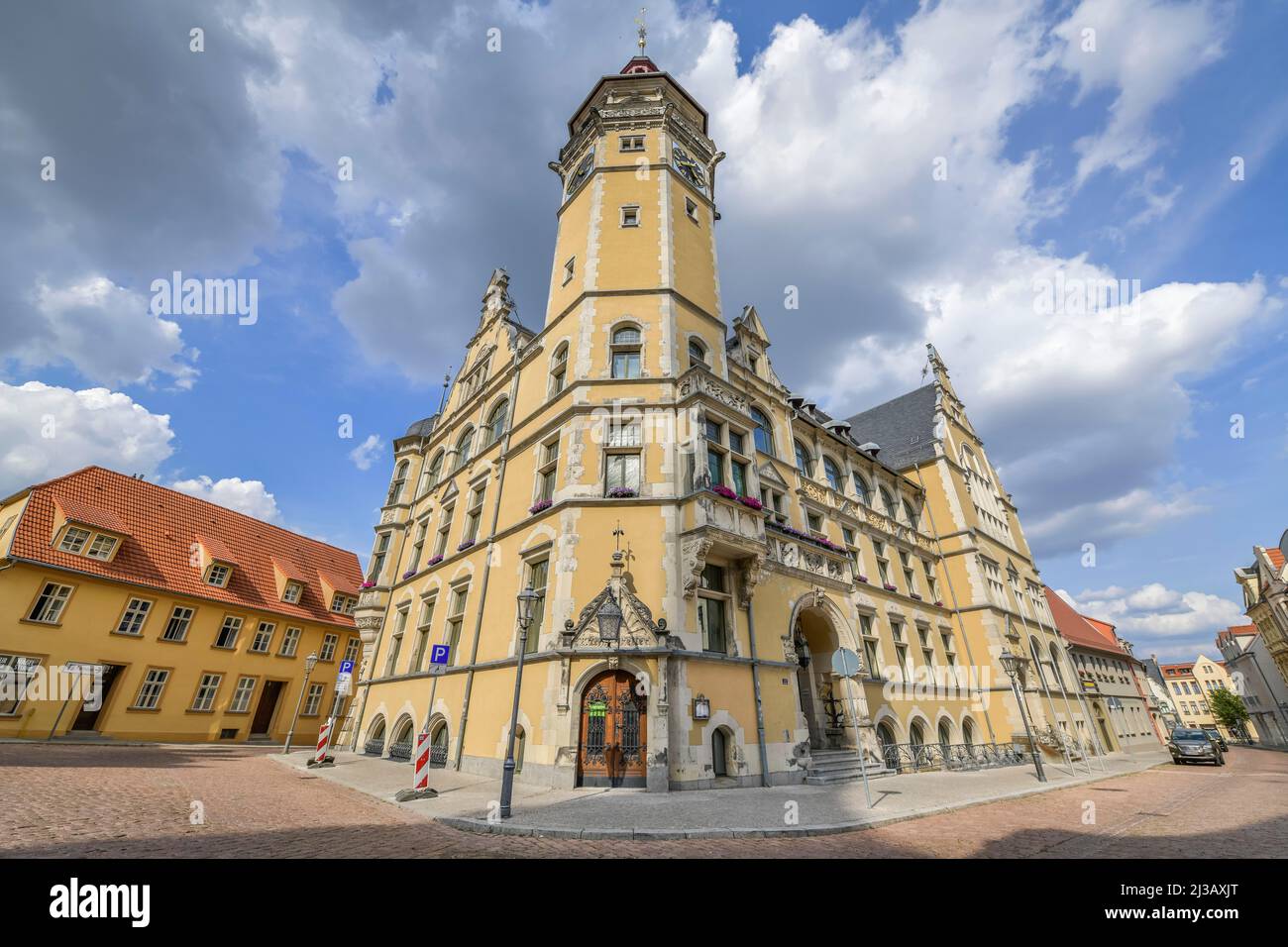 Town Hall, Market Square, Koethen, Saxony-Anhalt, Germany Stock Photo ...