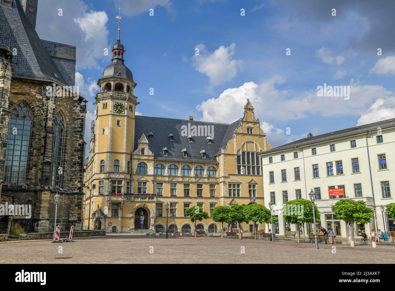 Town Hall, Market Square, Koethen, Saxony-Anhalt, Germany Stock Photo ...