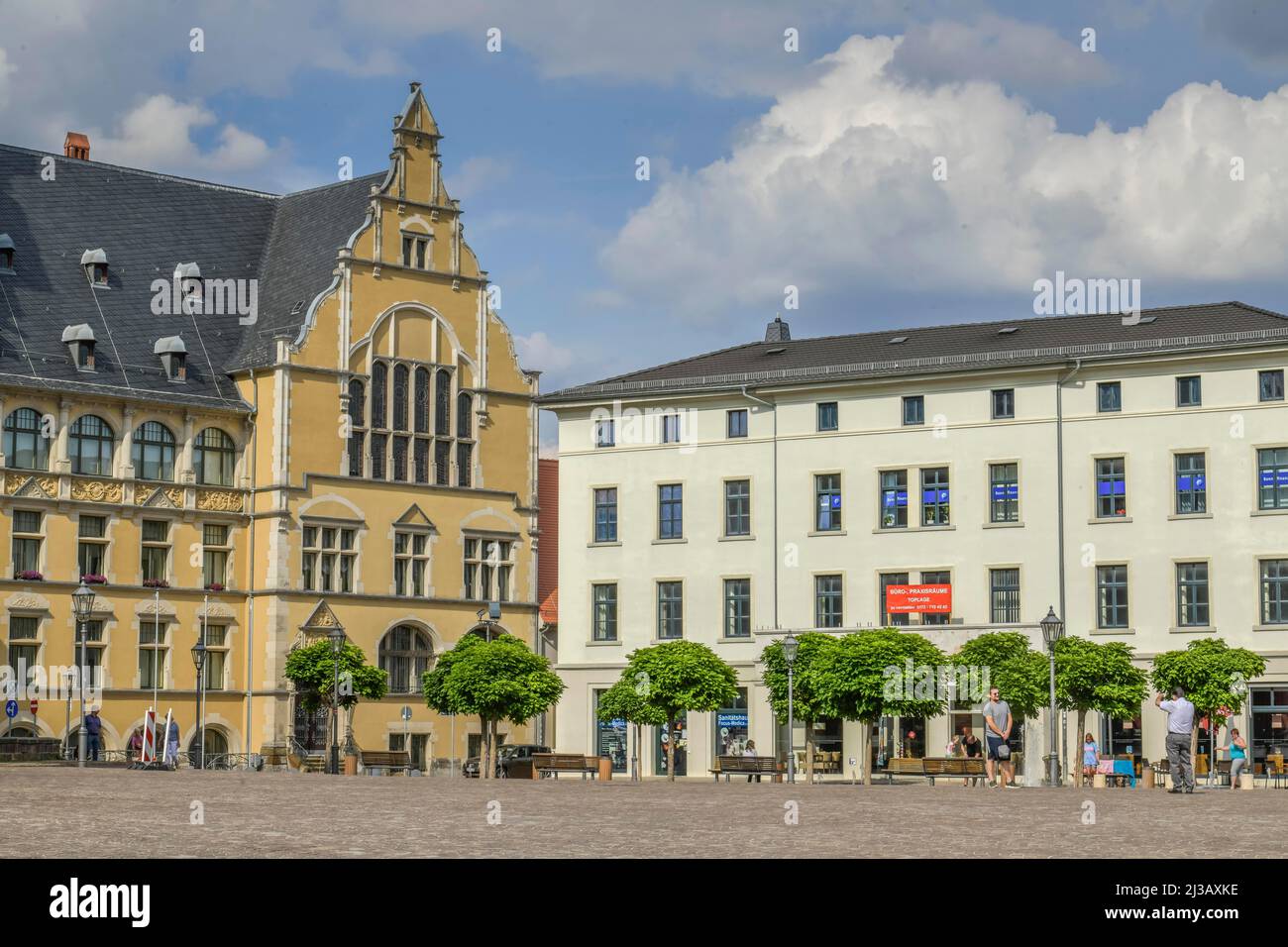 Town Hall, Market Square, Koethen, Saxony-Anhalt, Germany Stock Photo ...