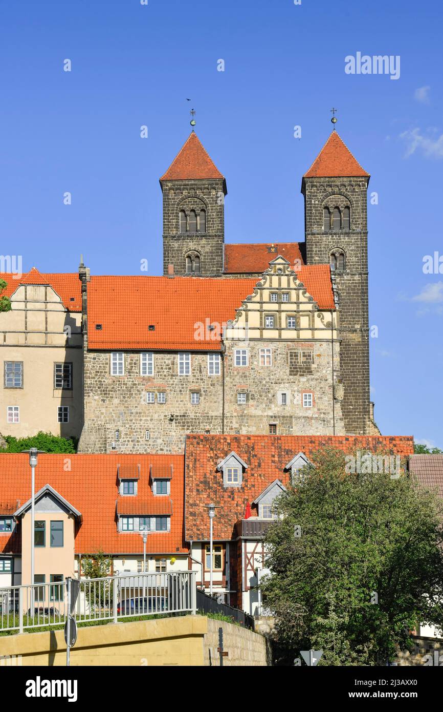 Collegiate Church, Castle, Schlossberg, Quedlinburg, Saxony-Anhalt ...