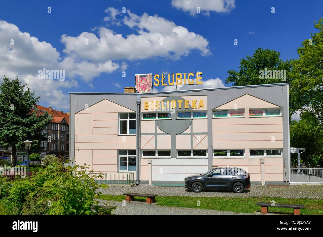 Library, Slubice, Poland Stock Photo - Alamy