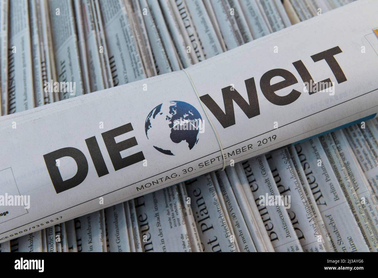 Daily newspaper Die Welt Stock Photo - Alamy
