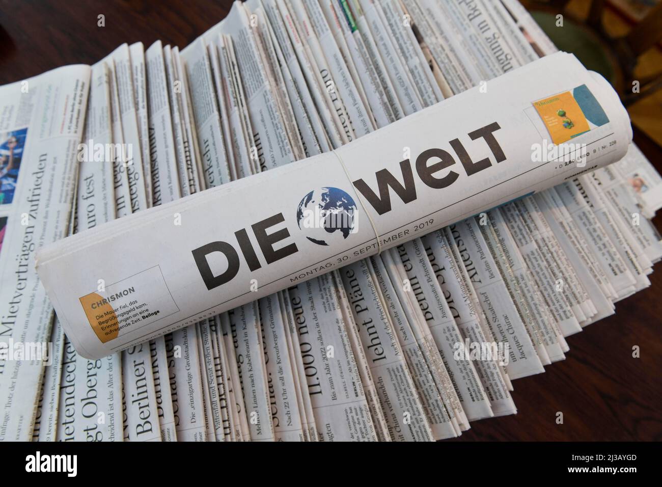 Daily newspaper Die Welt Stock Photo - Alamy
