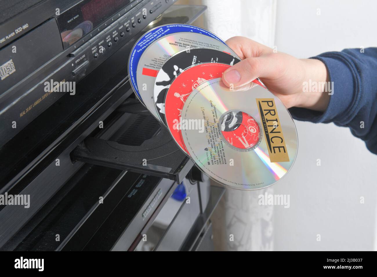 CD player, CDs, music, symbol photo Stock Photo - Alamy