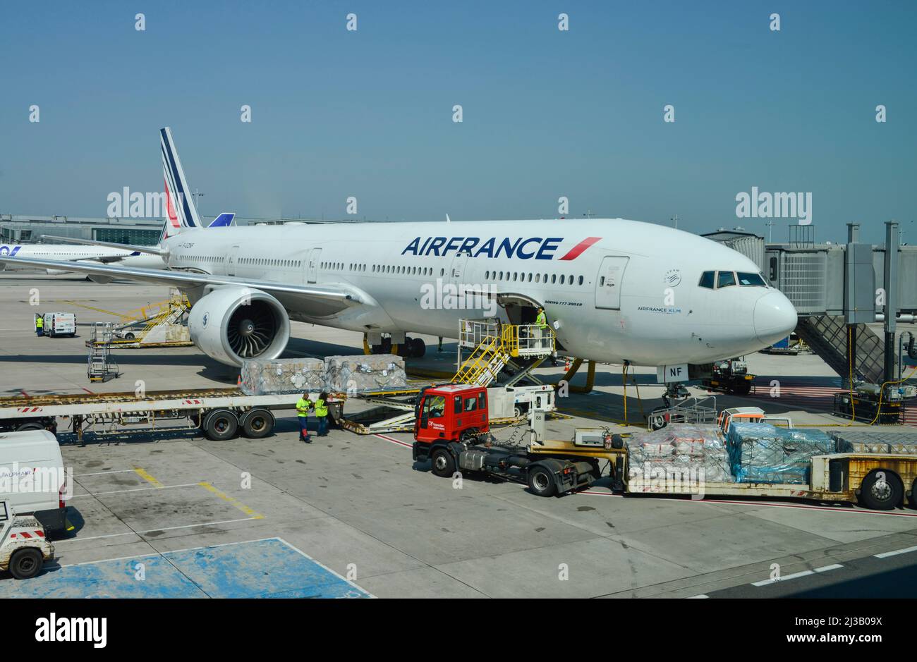 Air France aircraft, Charles de Gaulle Airport, Paris, France Stock ...