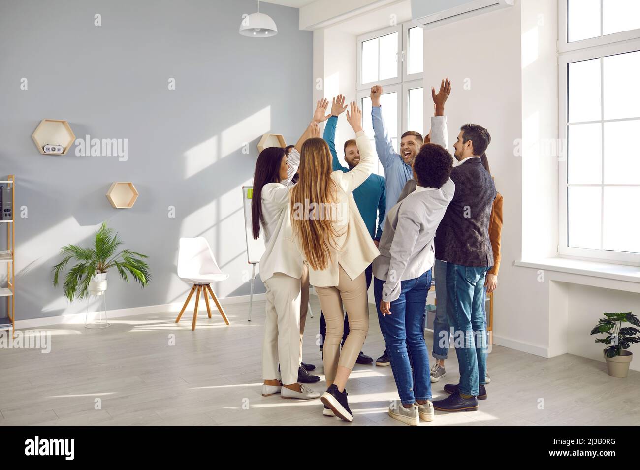 Business people celebrate success hi-res stock photography and images ...