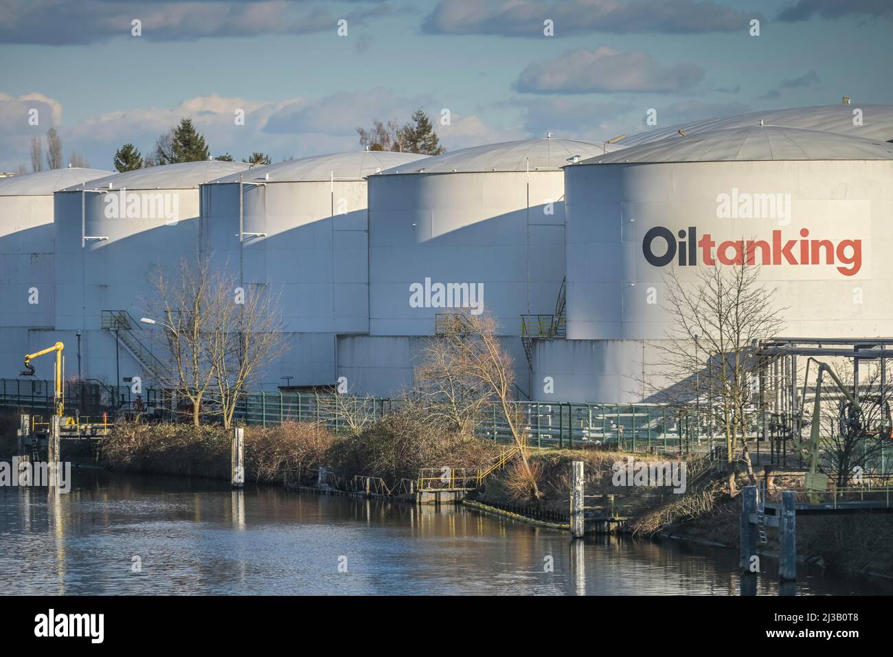 Oiltanking, Teltowkanal, Lankwitz, Steglitz-Zehlendorf, Berlin, Germany ...