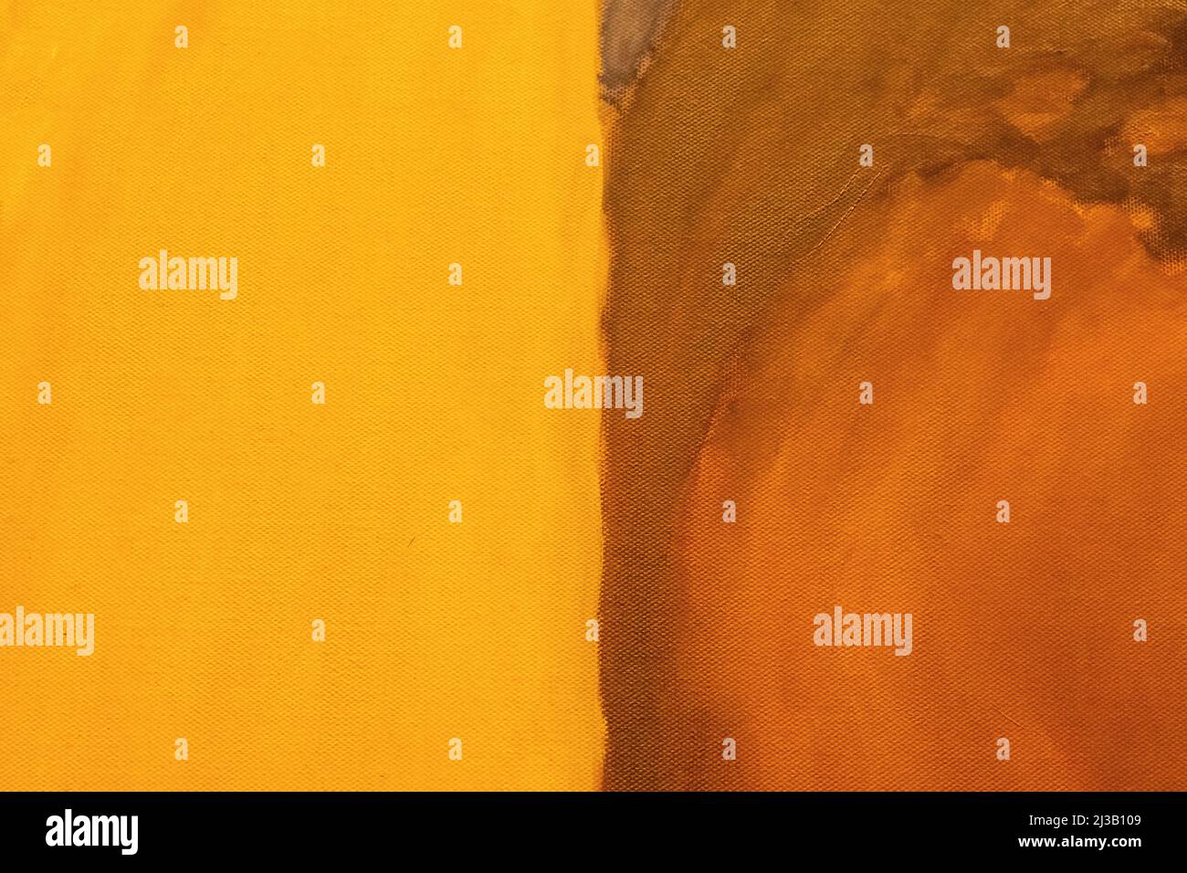 Abstract art background orange and brown colors. Watercolor painting on ...