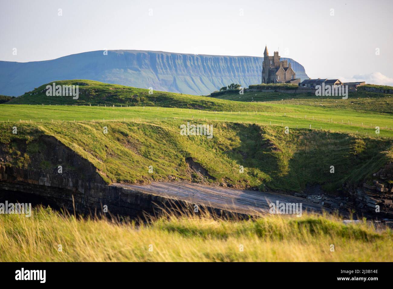 Classiebawn castle on west coast of Ireland near Wild Atlantic way ...