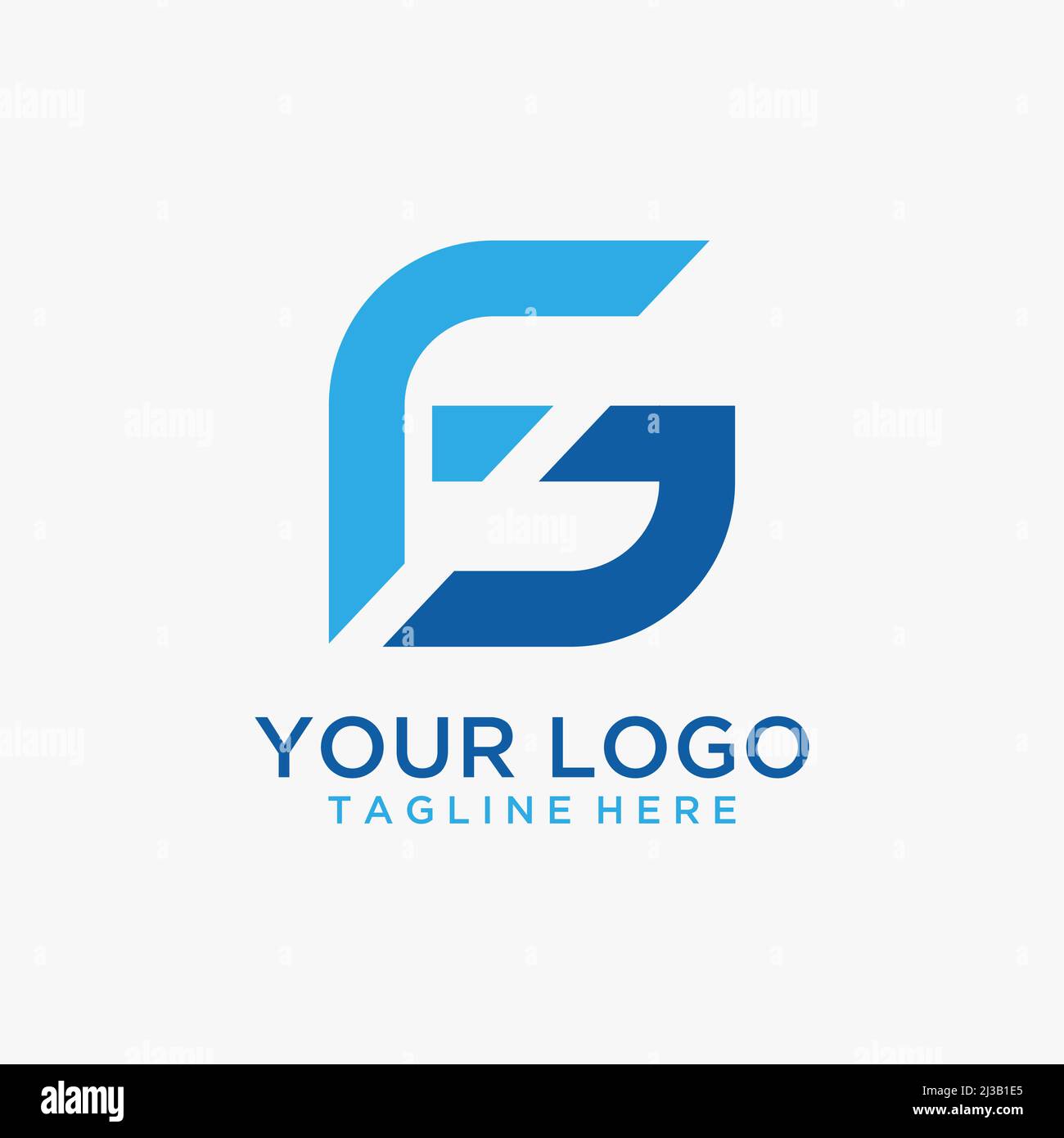 FG letter logo design Stock Vector Image & Art - Alamy