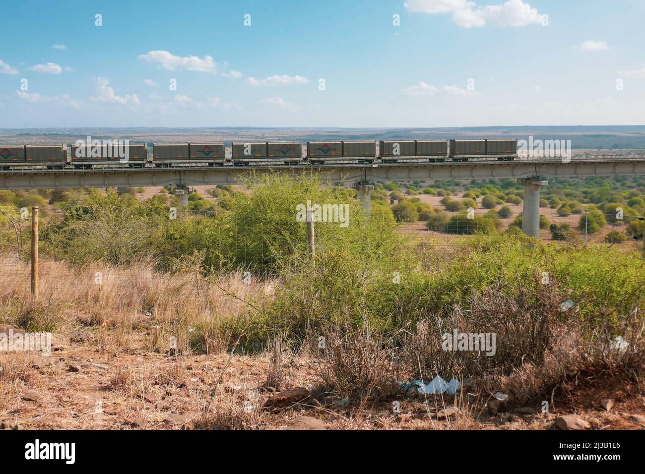 Nairobi - Mombasa Standard Gauge Cargo Train passing through Nairobi ...