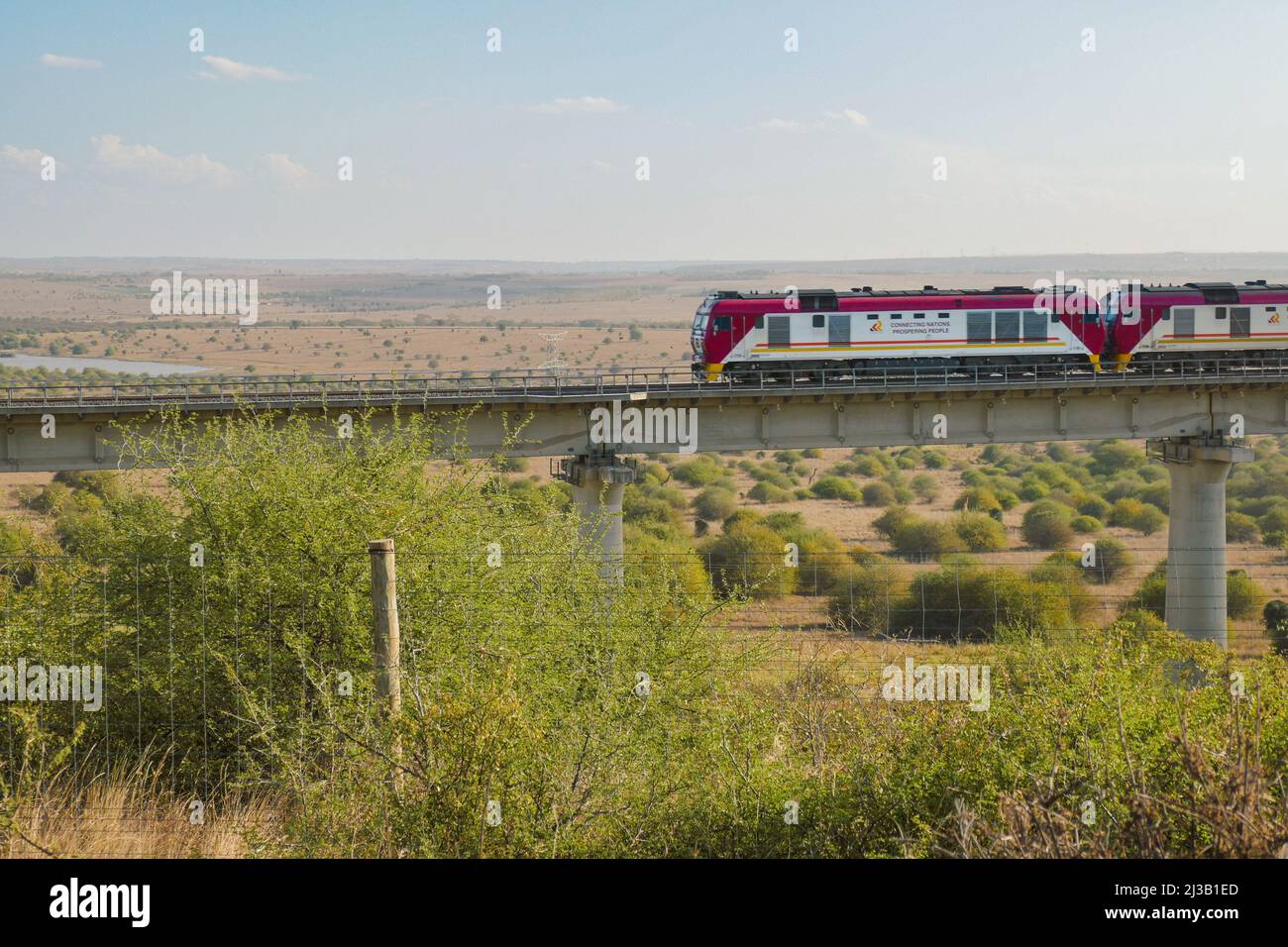 Nairobi - Mombasa Standard Gauge Cargo Train passing through Nairobi ...