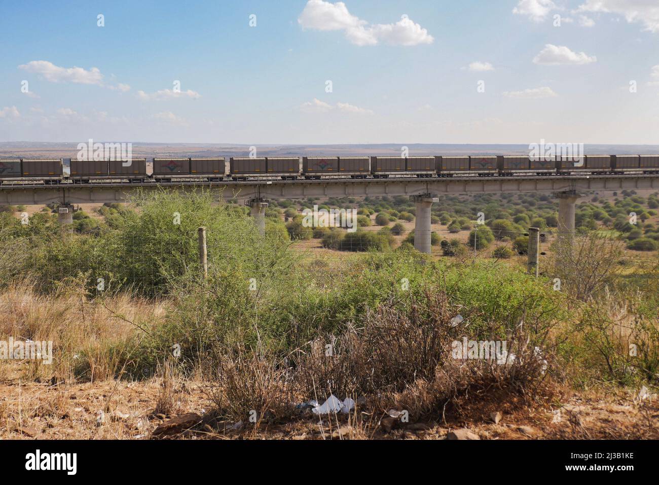Nairobi - Mombasa Standard Gauge Cargo Train passing through Nairobi ...