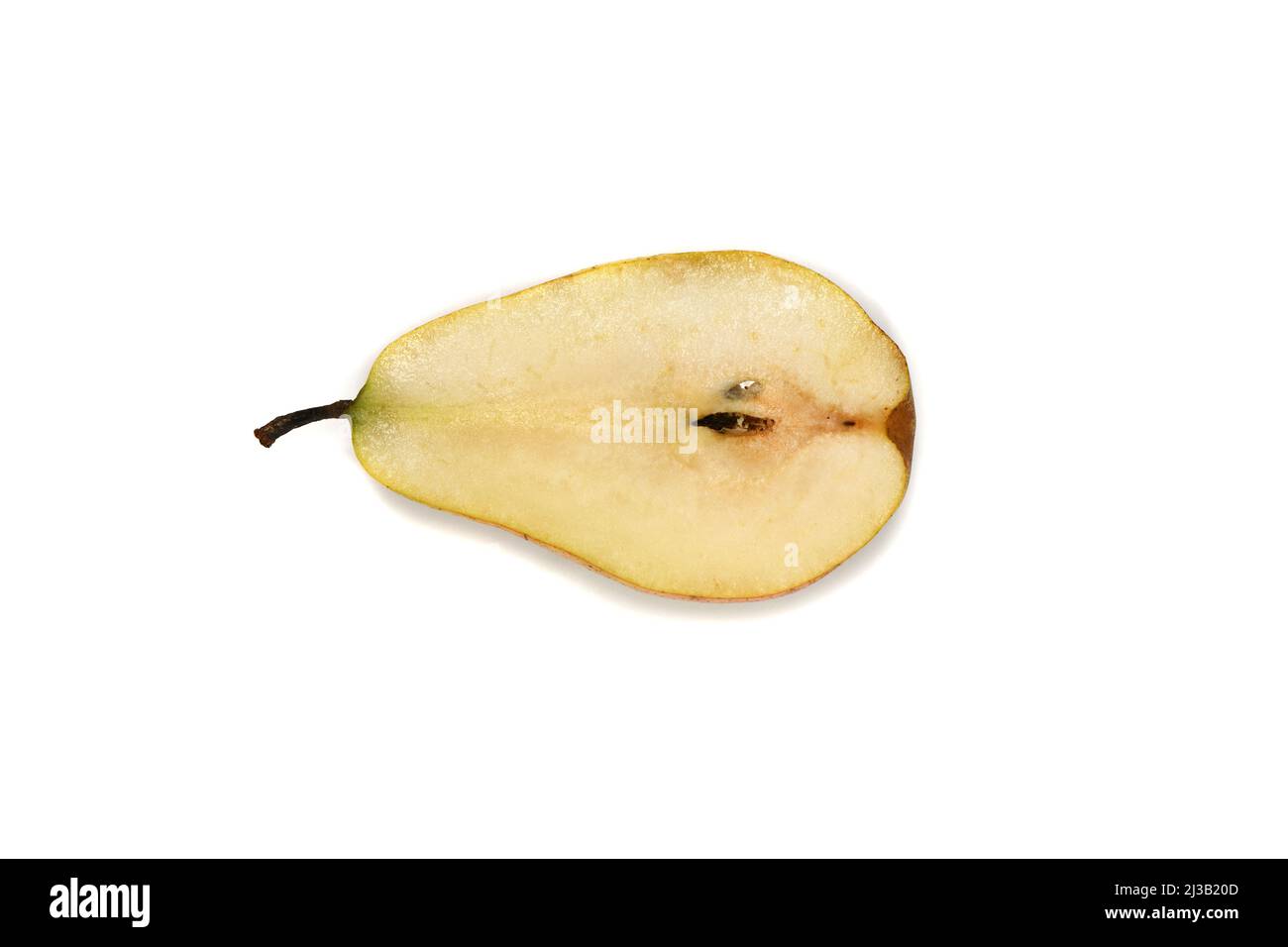 Pears isolated on white background. Pears macro studio photo. High ...