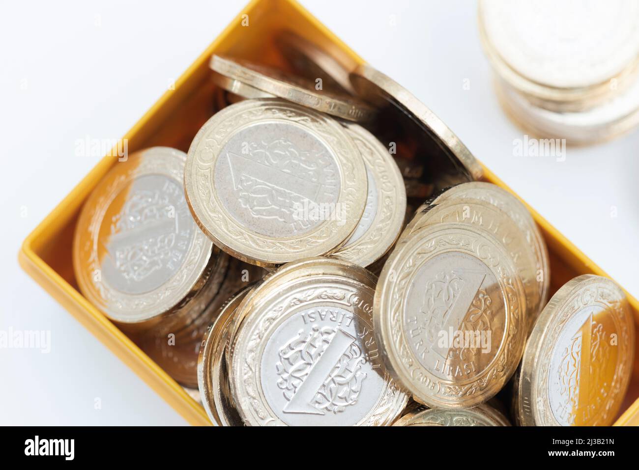 Silver and gold coins turkey hi-res stock photography and images - Alamy