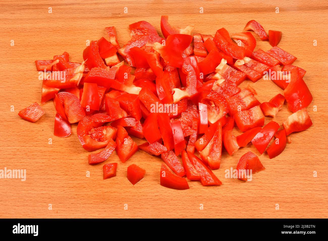 Bulgarian pepper isolated on wood background. High resolution photo ...