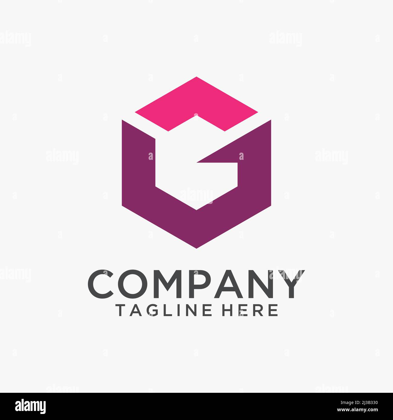 Letter G hexagonal logo design Stock Vector Image & Art - Alamy